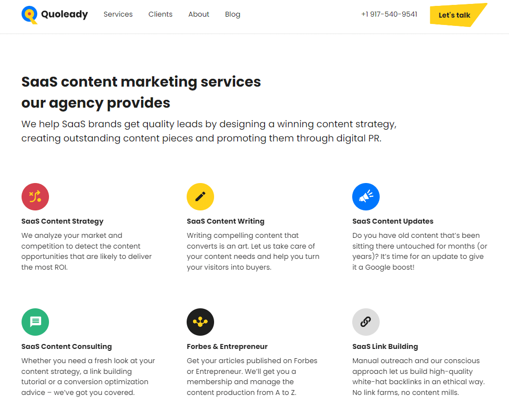 SaaS Content Writing: The Ultimate Guide in 2025 - Quoleady